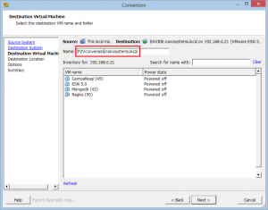 P2V conversion with VMware vCenter Converter | The Solving