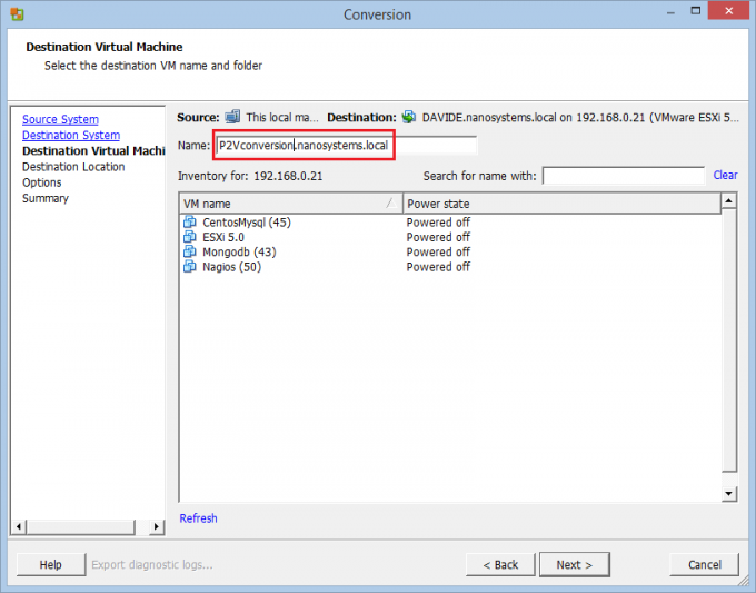 P2V conversion with VMware vCenter Converter | The Solving