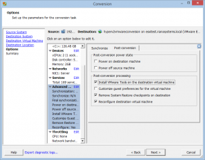 How to: Hyper-V to ESXi (vSphere) VM conversion