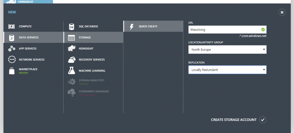How to create an object storage container with Azure cloud