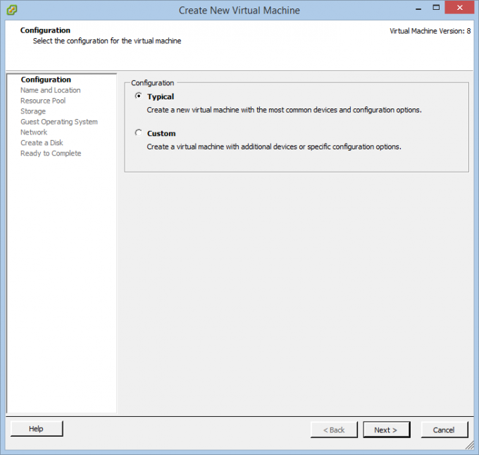 How to create a VM on a VMware ESX(i)/vSphere host