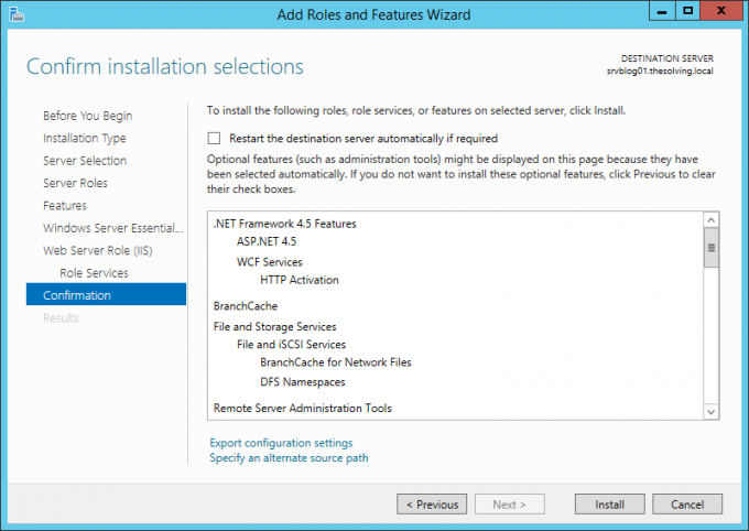 How to install the Windows Server Essentials Dashboard