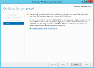How to install the Windows Server Essentials Dashboard