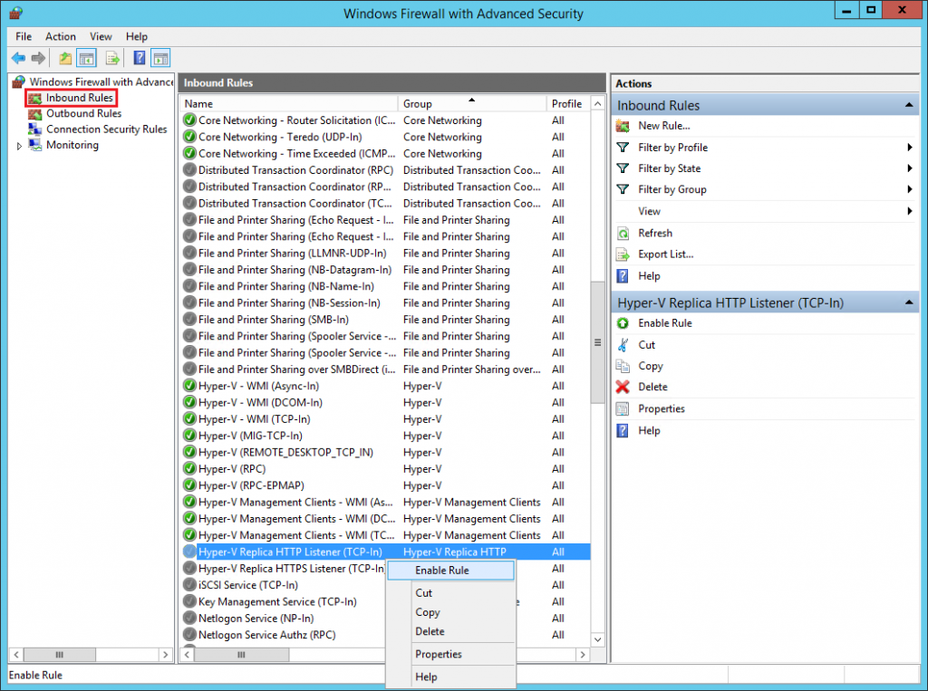 How to configure virtual machine replication on Hyper-V