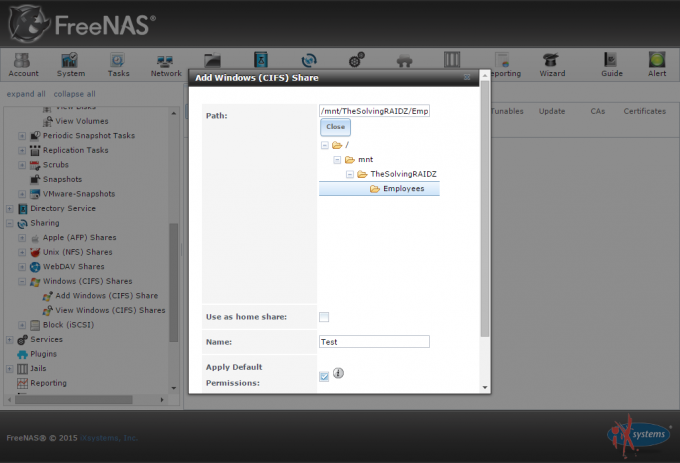 How to create a Windows share with FreeNAS | The Solving