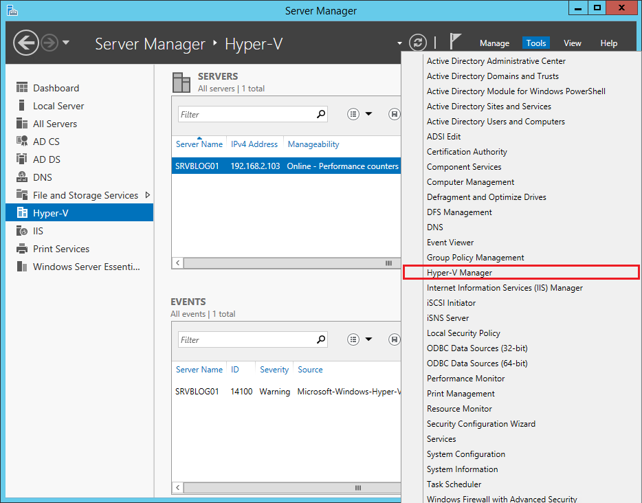 How to create a Virtual Switch on a Hyper-V server How to create a Virtual Switch on a Hyper-V server