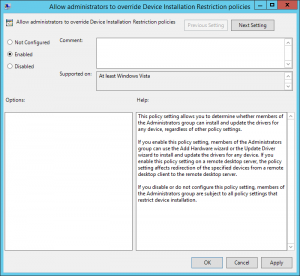 How to enforce Device Restrictions with a GPO | The Solving