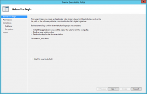 Enforce Software Restriction policies with AppLocker