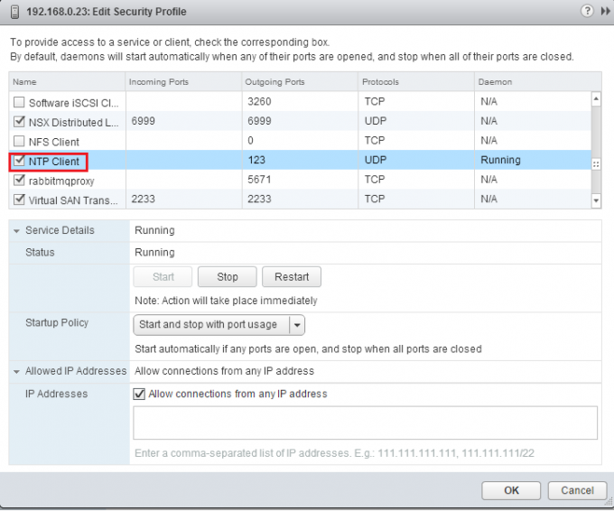 How to configure and administer the ESXi firewall