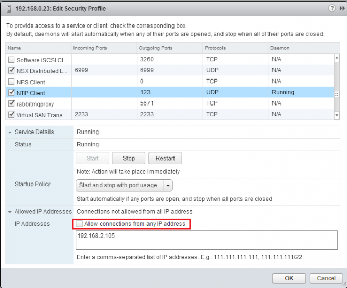 How to configure and administer the ESXi firewall