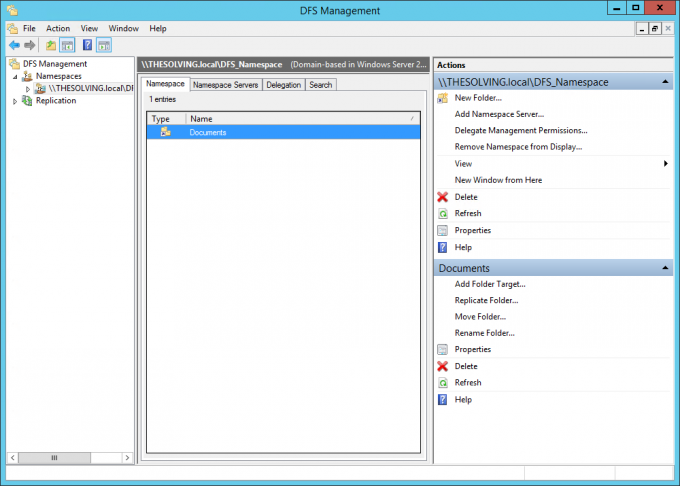 How to configure a Distributed File System (DFS) Namespace