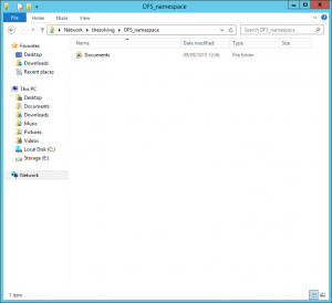 How to configure a Distributed File System (DFS) Namespace
