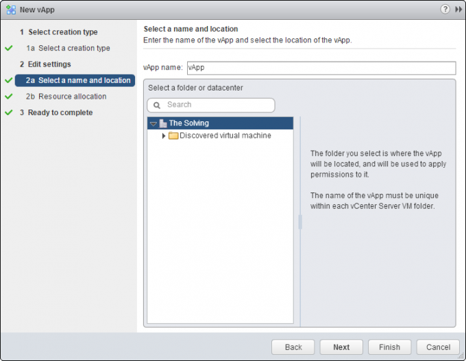 How to create a vApp on VMware vSphere | The Solving