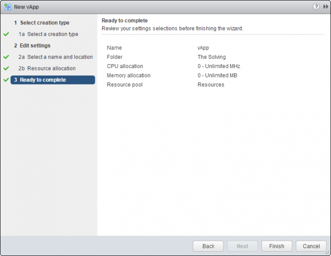 How to create a vApp on VMware vSphere | The Solving