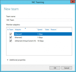 How to configure NIC Teaming on Windows Server 2012