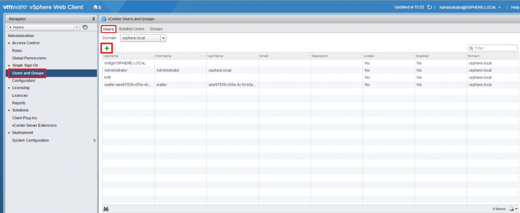How to add a new user to a customized vCenter Role